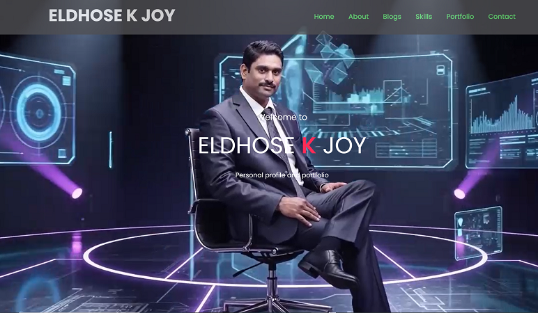 Eldhose K Joy Official Website